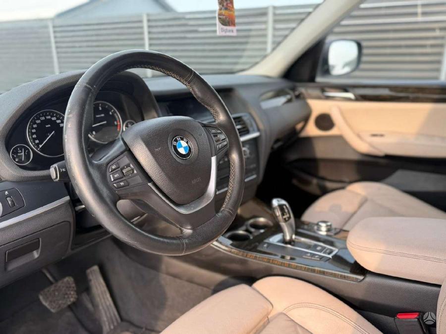 Black BMW X3 2011 in Kretinga, with an engine capacity of 3.00 L and mileage of 280 thousand km for 9500 €, photo 10 on AUTOMOTO.COM.LV