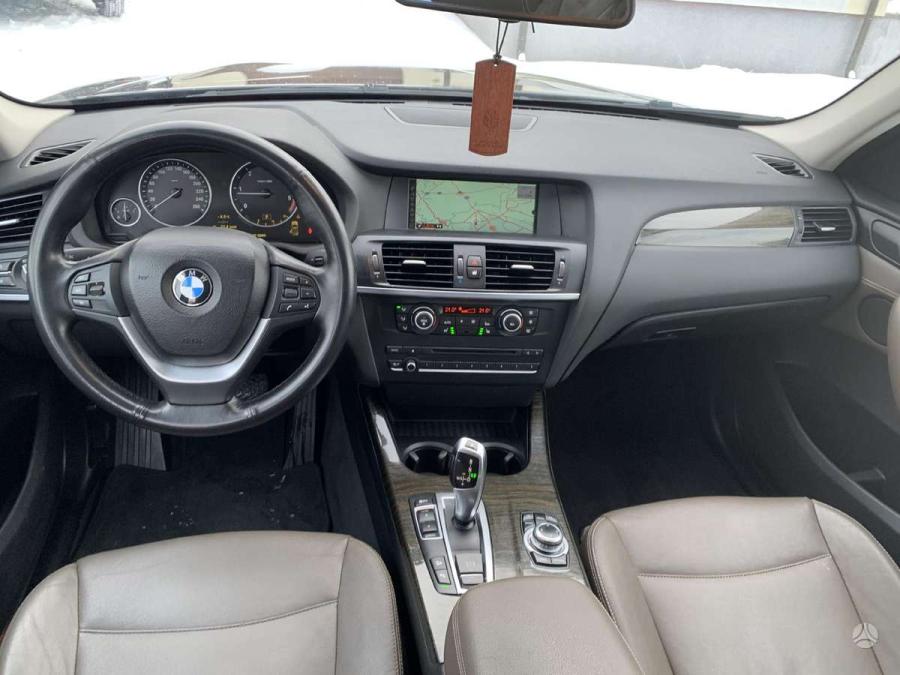 Black BMW X3 2011 in Ukmerge, with an engine capacity of 2.00 L and mileage of 351 thousand km for 8650 €, photo 24 on AUTOMOTO.COM.LV
