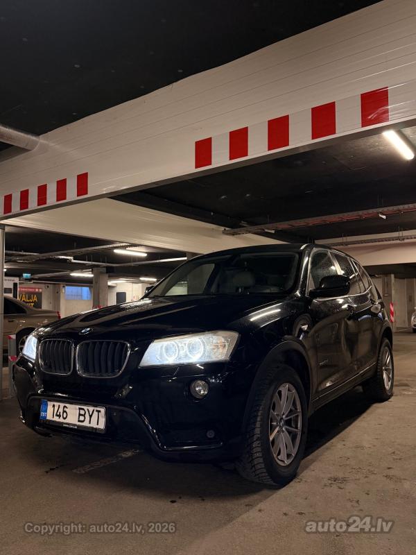 Black BMW X3 2011 in Tallinn, with an engine capacity of 2.00 L and mileage of 300 thousand km for 6900 €, photo 1 on AUTOMOTO.COM.LV