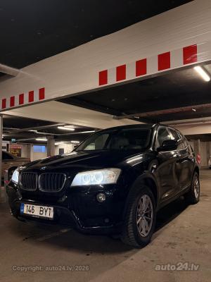 Melns BMW X3 2011 Tallina, ar dzinēja tilpumu 2.00 L un nobraukumu 300 tūkst. km par 6900 €, foto  vietnē AUTOMOTO.COM.LV