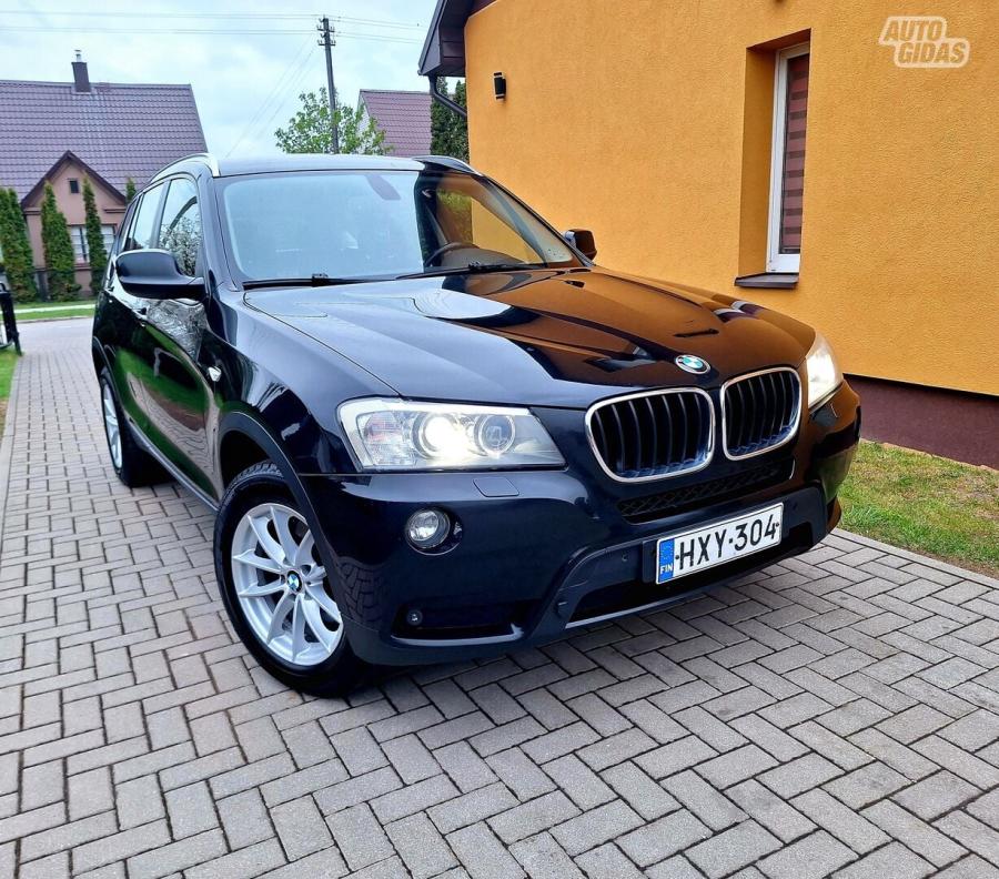 Black BMW X3 2011 in Radviliskis, with an engine capacity of 2.00 L and mileage of 328 thousand km for 7350 €, photo 1 on AUTOMOTO.COM.LV