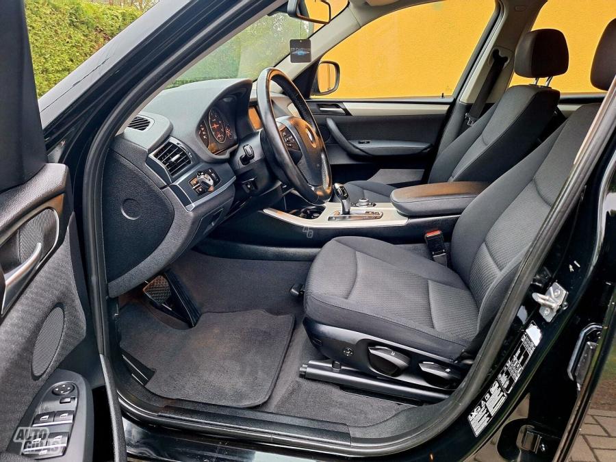 Black BMW X3 2011 in Radviliskis, with an engine capacity of 2.00 L and mileage of 328 thousand km for 7350 €, photo 17 on AUTOMOTO.COM.LV