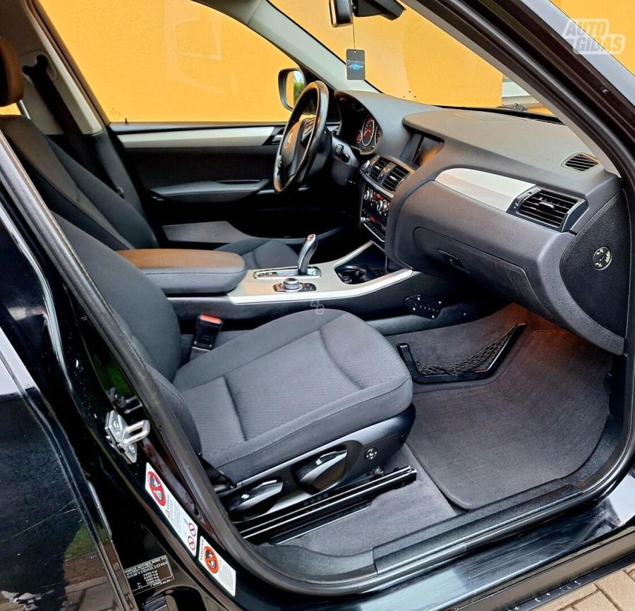 Black BMW X3 2011 in Radviliskis, with an engine capacity of 2.00 L and mileage of 328 thousand km for 7350 €, photo 20 on AUTOMOTO.COM.LV