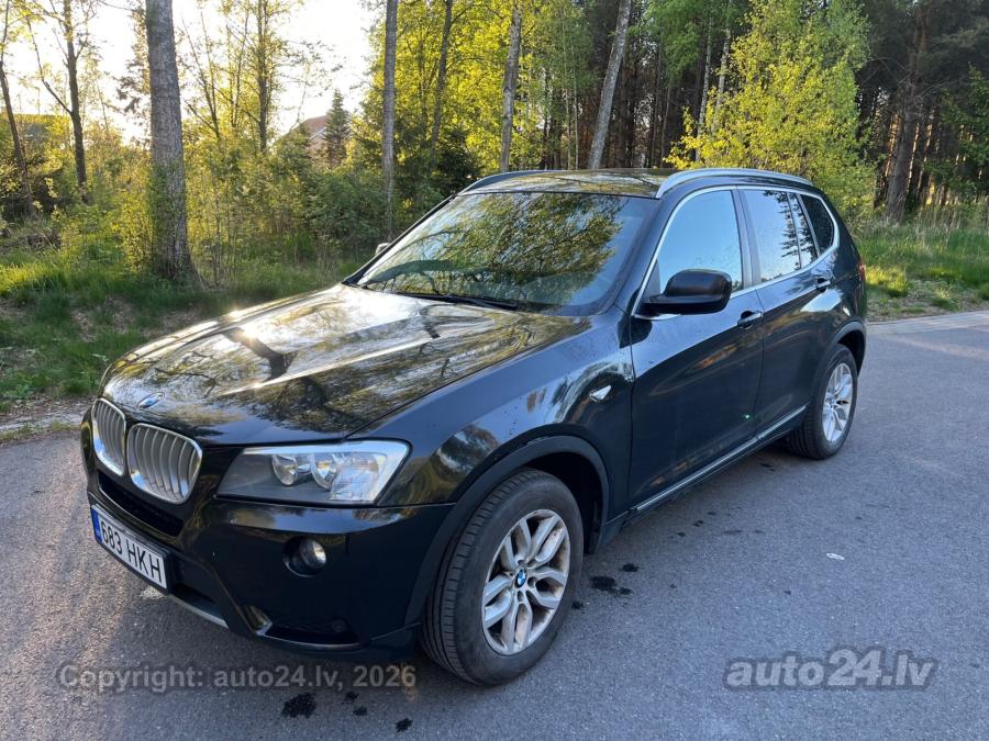 Black BMW X3 2011 in Tallinn, with an engine capacity of 2.00 L and mileage of 325 thousand km for 6999 €, photo 1 on AUTOMOTO.COM.LV