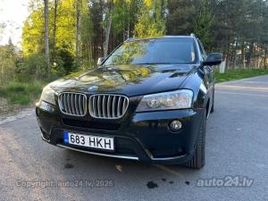 Black BMW X3 2011 in Tallinn, with an engine capacity of 2.00 L and mileage of 325 thousand km for 6999 €, photo 3 on AUTOMOTO.COM.LV