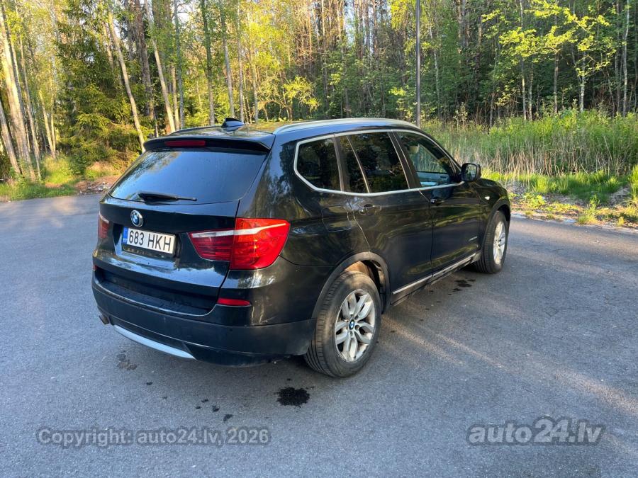 Black BMW X3 2011 in Tallinn, with an engine capacity of 2.00 L and mileage of 325 thousand km for 6999 €, photo 6 on AUTOMOTO.COM.LV