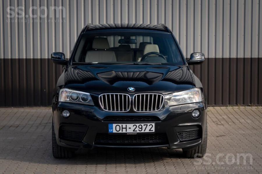 Black BMW X3 2011 in Talsi, with an engine capacity of 3.00 L and mileage of 287 thousand km for 11990 €, photo 3 on AUTOMOTO.COM.LV