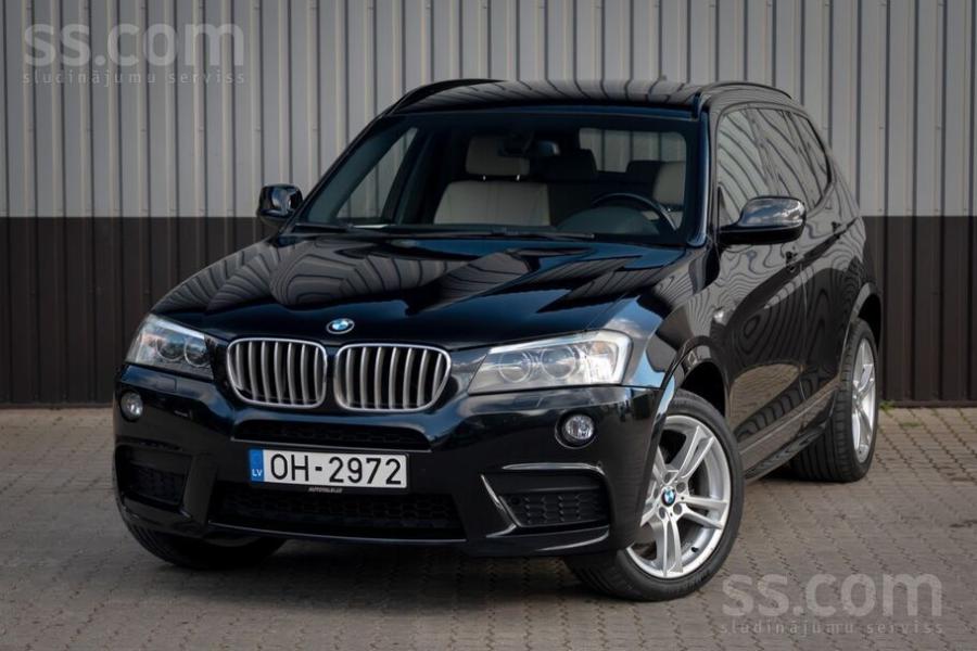 Black BMW X3 2011 in Talsi, with an engine capacity of 3.00 L and mileage of 287 thousand km for 11990 €, photo 4 on AUTOMOTO.COM.LV