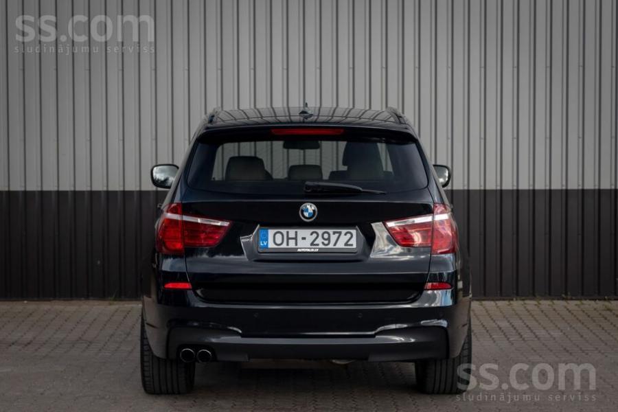Black BMW X3 2011 in Talsi, with an engine capacity of 3.00 L and mileage of 287 thousand km for 11990 €, photo 6 on AUTOMOTO.COM.LV