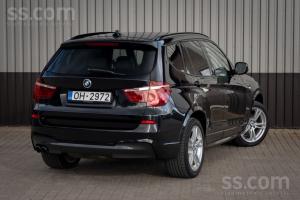 Black BMW X3 2011 in Talsi, with an engine capacity of 3.00 L and mileage of 287 thousand km for 11990 €, photo 8 on AUTOMOTO.COM.LV