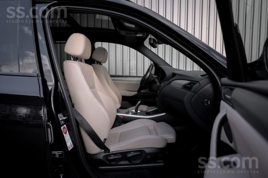 Black BMW X3 2011 in Talsi, with an engine capacity of 3.00 L and mileage of 287 thousand km for 11990 €, photo 13 on AUTOMOTO.COM.LV
