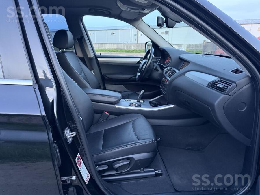 Black BMW X3 2011 in Riga, with an engine capacity of 2.00 L and mileage of 294 thousand km for 9800 €, photo 22 on AUTOMOTO.COM.LV