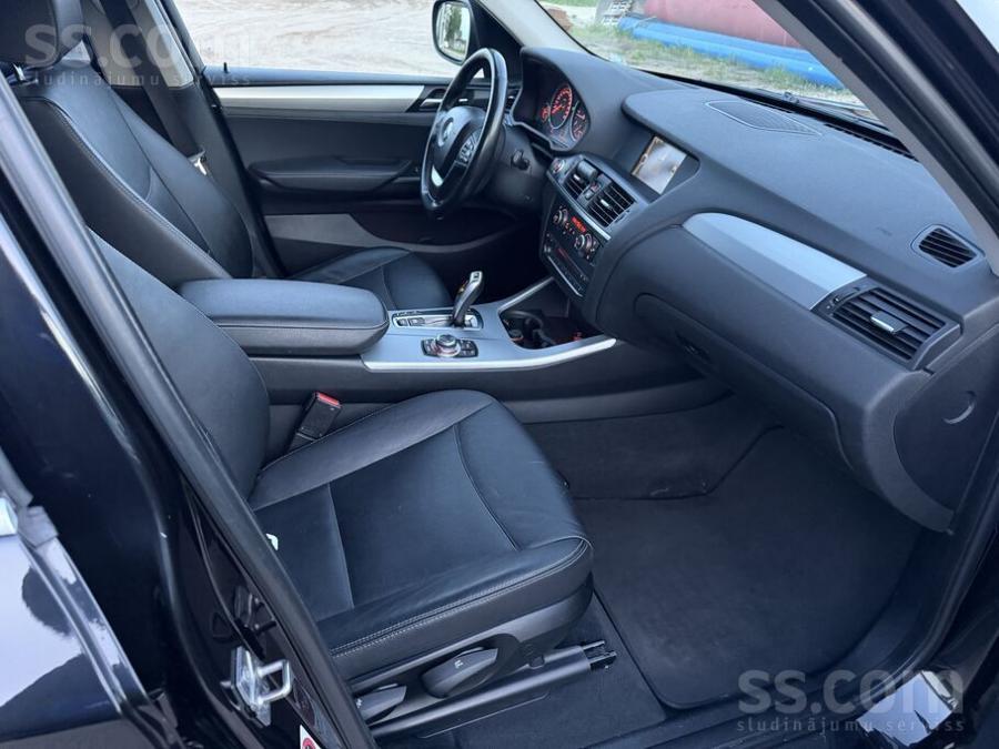 Black BMW X3 2011 in Riga, with an engine capacity of 2.00 L and mileage of 294 thousand km for 9800 €, photo 24 on AUTOMOTO.COM.LV