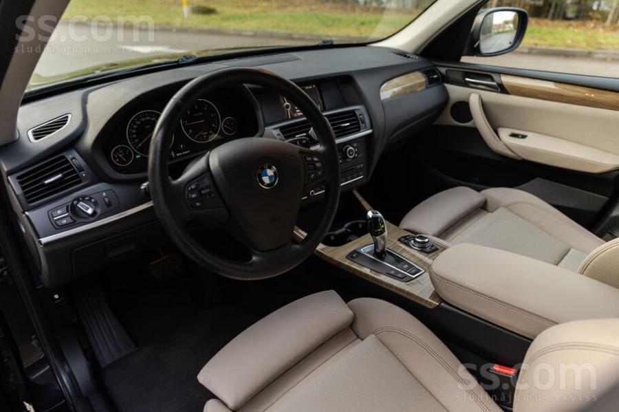 Melns BMW X3 2011 Rīga, ar dzinēja tilpumu 2.00 L un nobraukumu 166 tūkst. km par 11300 €, foto 6 vietnē AUTOMOTO.COM.LV