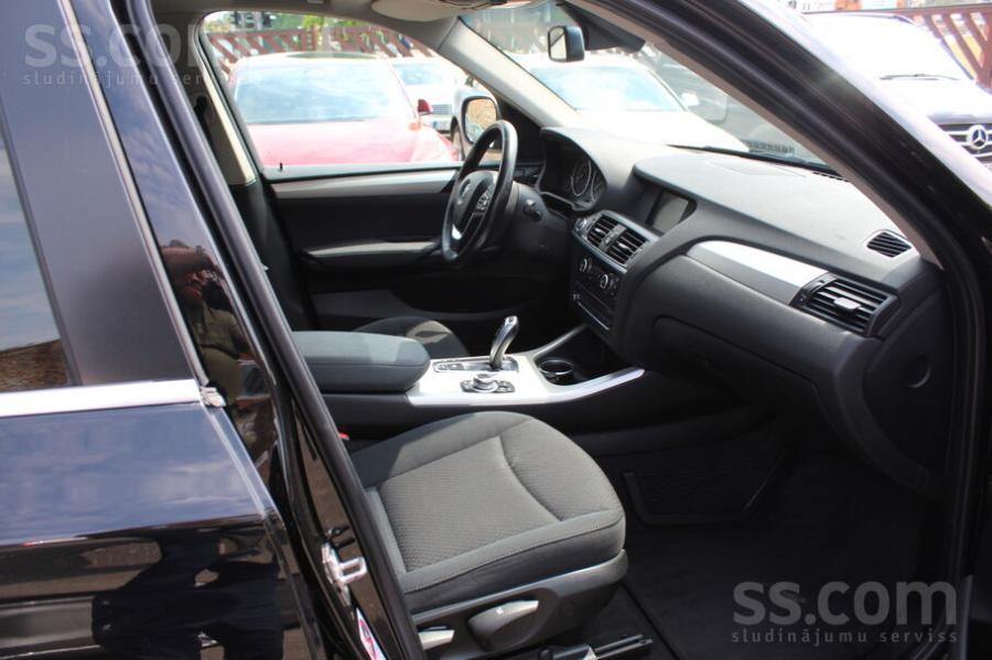 Melns BMW X3 2011 Liepāja, ar dzinēja tilpumu 2.00 L un nobraukumu 321 tūkst. km par 8500 €, foto 8 vietnē AUTOMOTO.COM.LV