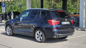 Black BMW X3 2011 in Riga, with an engine capacity of 3.00 L and mileage of 280 thousand km for 10900 €, photo 5 on AUTOMOTO.COM.LV