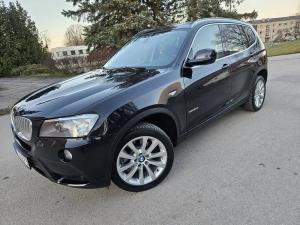 Melns BMW X3 2011 Jēkabpils, ar dzinēja tilpumu 3.00 L un nobraukumu 272 tūkst. km par 10990 €, foto  vietnē AUTOMOTO.COM.LV