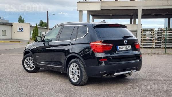Black BMW X3 2011 in Riga, with an engine capacity of 2.00 L and mileage of 214 thousand km for 9500 €, photo 3 on AUTOMOTO.COM.LV