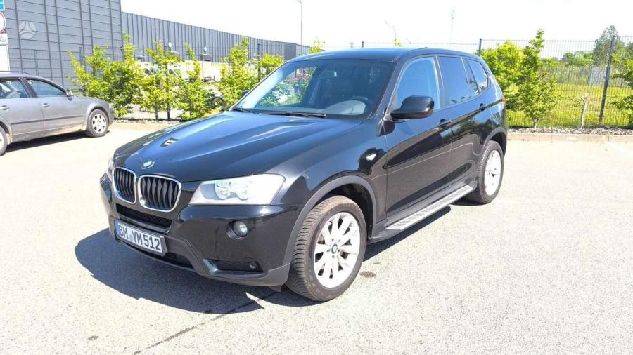 Melns BMW X3 2011 Viļņa, ar dzinēja tilpumu 2.00 L un nobraukumu 280 tūkst. km par 7990 €, foto 1 vietnē AUTOMOTO.COM.LV