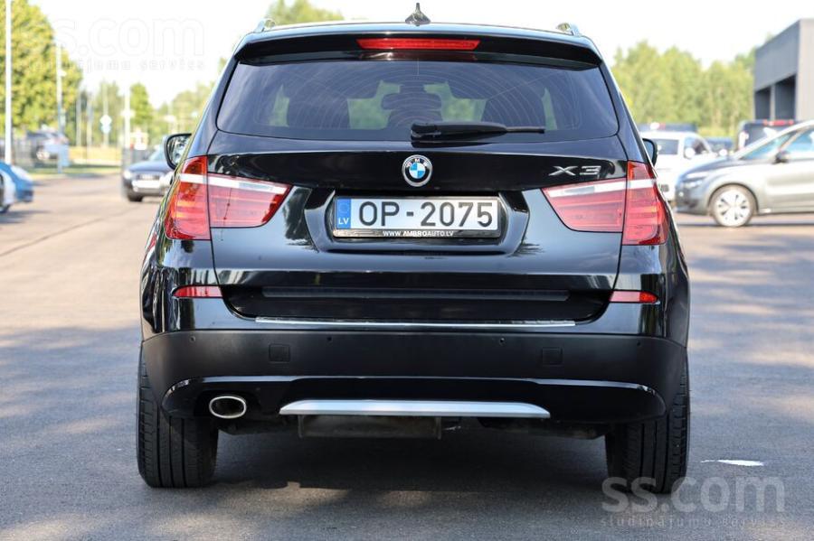 Melns BMW X3 2011 Jelgava, ar dzinēja tilpumu 2.00 L un nobraukumu 0 tūkst. km par 10500 €, foto 6 vietnē AUTOMOTO.COM.LV