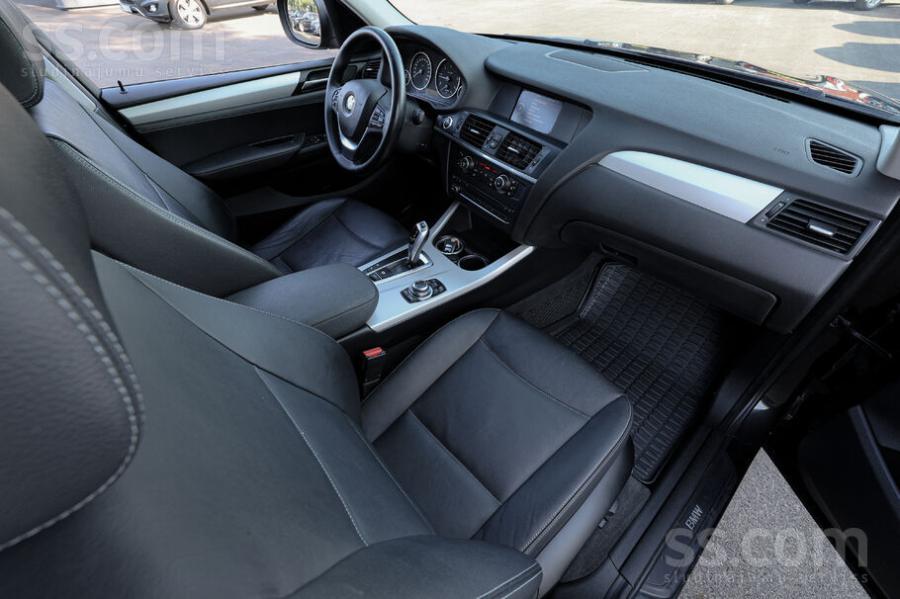 Melns BMW X3 2011 Jelgava, ar dzinēja tilpumu 2.00 L un nobraukumu 0 tūkst. km par 10500 €, foto 14 vietnē AUTOMOTO.COM.LV