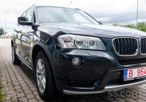 Black BMW X3 2011 in Cesis, with an engine capacity of 2.00 L and mileage of 203 thousand km for 10650 €, photo 10 on AUTOMOTO.COM.LV
