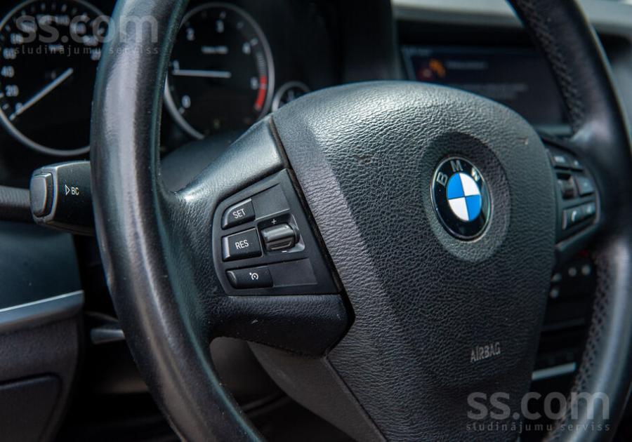Black BMW X3 2011 in Cesis, with an engine capacity of 2.00 L and mileage of 203 thousand km for 10650 €, photo 15 on AUTOMOTO.COM.LV