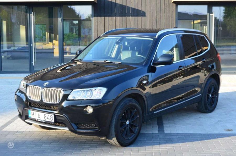 Black BMW X3 2011 in Siauliai, with an engine capacity of 2.99 L and mileage of 350 thousand km for 8500 €, photo 1 on AUTOMOTO.COM.LV