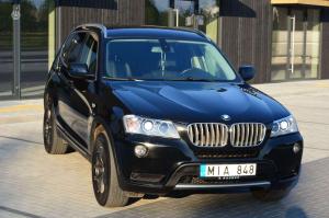 Black BMW X3 2011 in Siauliai, with an engine capacity of 2.99 L and mileage of 350 thousand km for 8500 €, photo 7 on AUTOMOTO.COM.LV
