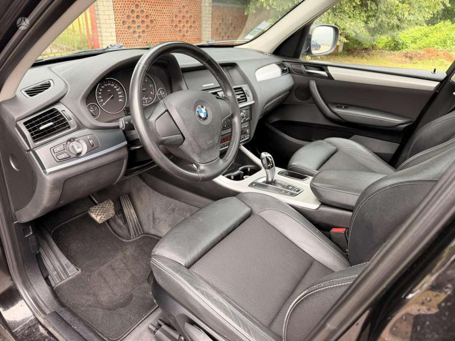 Melns BMW X3 2011 Tauragė, ar dzinēja tilpumu 2.00 L un nobraukumu 257 tūkst. km par 7800 €, foto 10 vietnē AUTOMOTO.COM.LV
