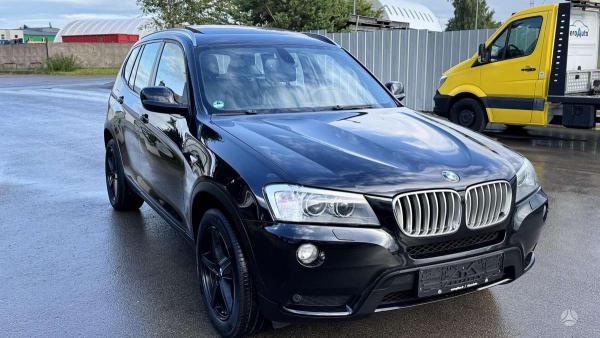 Black BMW X3 2011 in Telschi, with an engine capacity of 2.99 L and mileage of 193 thousand km for 9500 €, photo 1 on AUTOMOTO.COM.LV