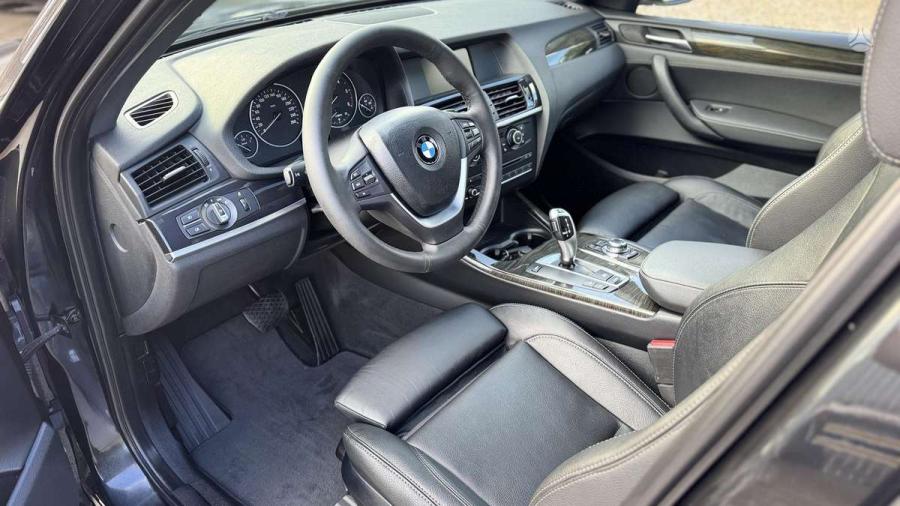 Black BMW X3 2011 in Telschi, with an engine capacity of 2.99 L and mileage of 193 thousand km for 9500 €, photo 12 on AUTOMOTO.COM.LV