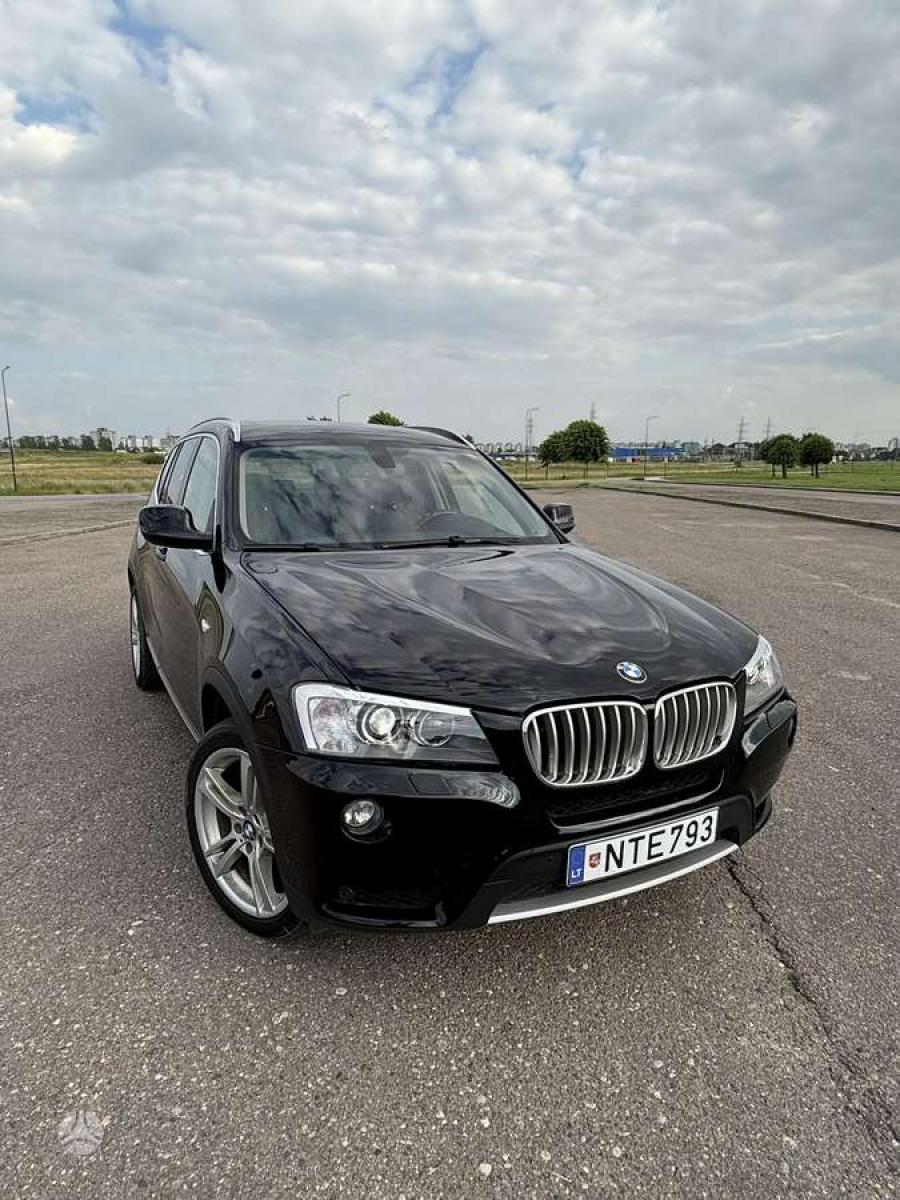 Melns BMW X3 2011 Kauņa, ar dzinēja tilpumu 2.99 L un nobraukumu 311 tūkst. km par 9550 €, foto 1 vietnē AUTOMOTO.COM.LV