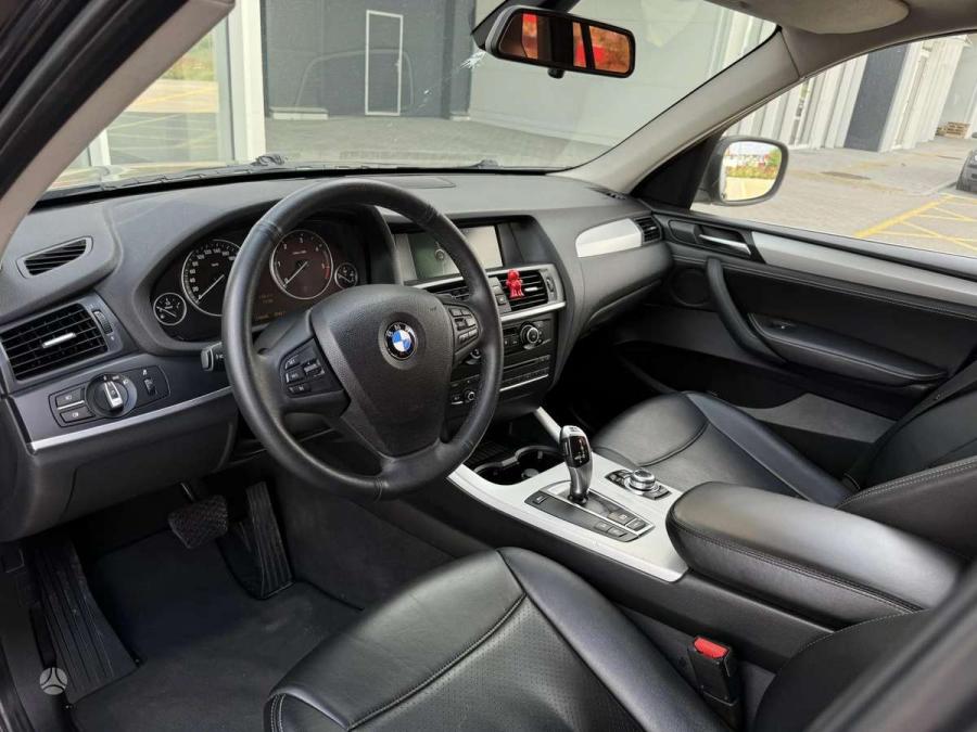 Black BMW X3 2011 in Vilnius, with an engine capacity of 2.00 L and mileage of 311 thousand km for 7700 €, photo 8 on AUTOMOTO.COM.LV