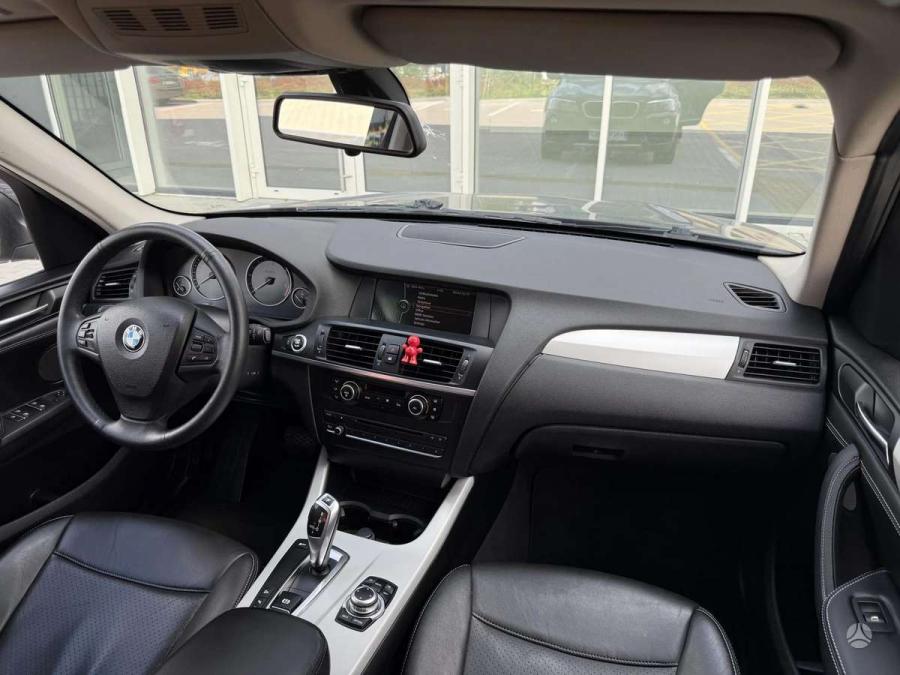 Black BMW X3 2011 in Vilnius, with an engine capacity of 2.00 L and mileage of 311 thousand km for 7700 €, photo 12 on AUTOMOTO.COM.LV