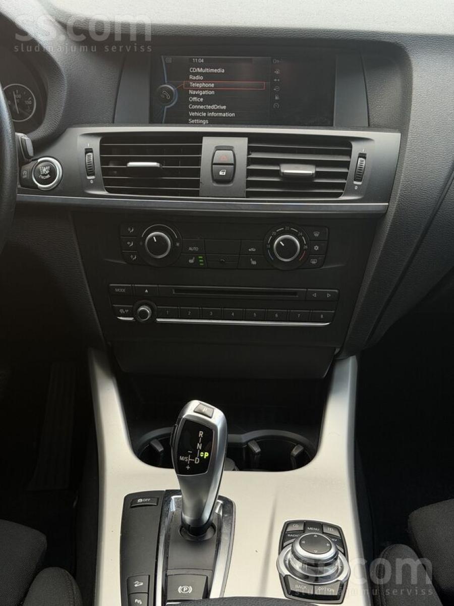 Black BMW X3 2011 in Riga, with an engine capacity of 2.00 L and mileage of 288 thousand km for 8880 €, photo 14 on AUTOMOTO.COM.LV