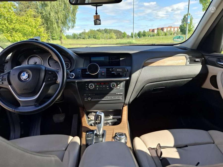 Black BMW X3 2011 in Alytus, with an engine capacity of 2.99 L and mileage of 308 thousand km for 10200 €, photo 7 on AUTOMOTO.COM.LV