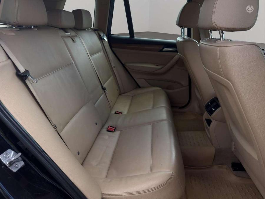 Black BMW X3 2011 in Kaunas, with an engine capacity of 3.00 L and mileage of 379 thousand km for 10699 €, photo 10 on AUTOMOTO.COM.LV