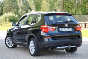 Black BMW X3 2011 in Riga, with an engine capacity of 2.00 L and mileage of 240 thousand km for 10590 €, photo 4 on AUTOMOTO.COM.LV