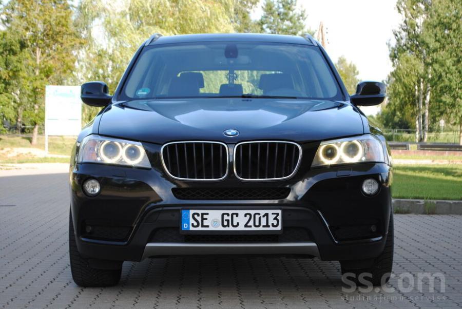 Black BMW X3 2011 in Riga, with an engine capacity of 2.00 L and mileage of 240 thousand km for 10590 €, photo 6 on AUTOMOTO.COM.LV
