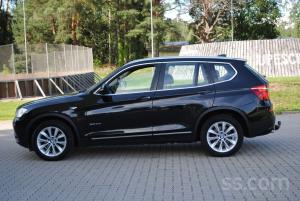 Black BMW X3 2011 in Riga, with an engine capacity of 2.00 L and mileage of 240 thousand km for 10590 €, photo 7 on AUTOMOTO.COM.LV