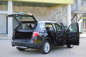 Black BMW X3 2011 in Riga, with an engine capacity of 2.00 L and mileage of 240 thousand km for 10590 €, photo 8 on AUTOMOTO.COM.LV