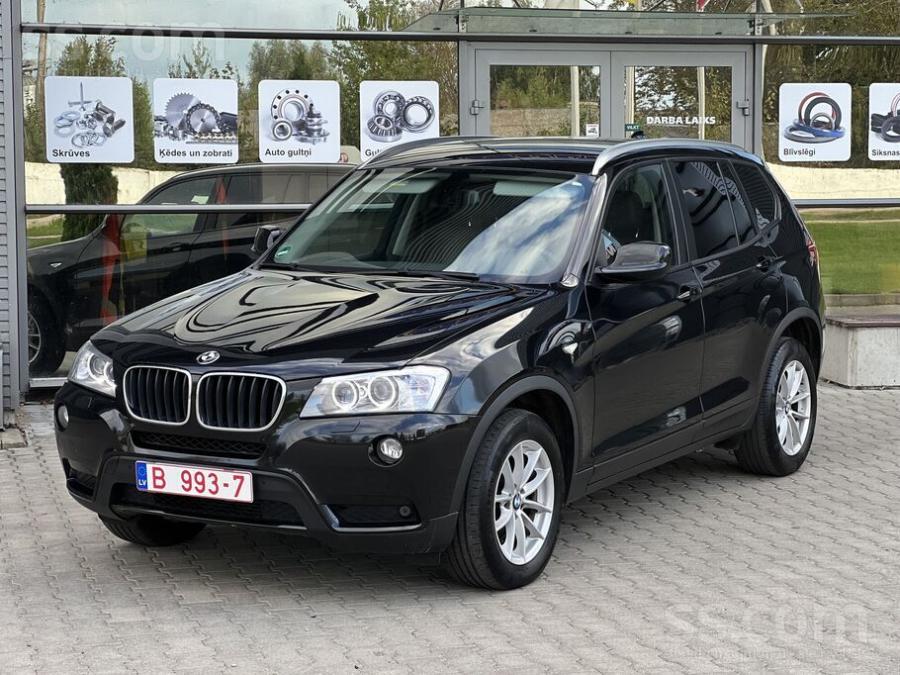Black BMW X3 2011 in Jekabpils, with an engine capacity of 2.00 L and mileage of 226 thousand km for 9400 €, photo 9 on AUTOMOTO.COM.LV