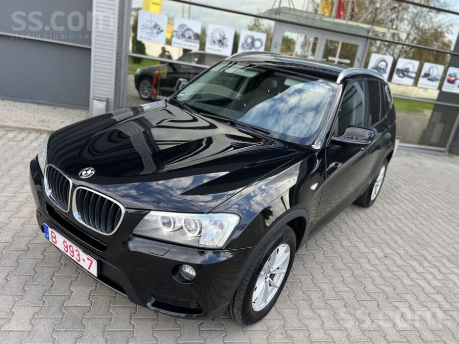 Black BMW X3 2011 in Jekabpils, with an engine capacity of 2.00 L and mileage of 226 thousand km for 9400 €, photo 11 on AUTOMOTO.COM.LV