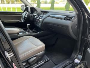 Black BMW X3 2011 in Jekabpils, with an engine capacity of 2.00 L and mileage of 226 thousand km for 9400 €, photo 12 on AUTOMOTO.COM.LV