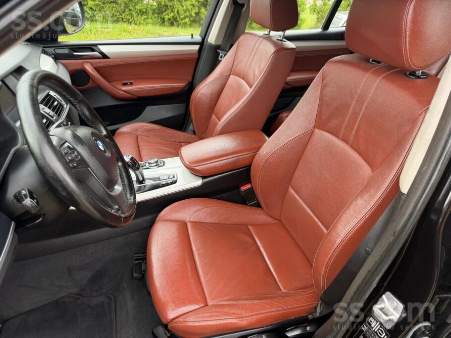 Black BMW X3 2011 in Rezekne, with an engine capacity of 2.00 L and mileage of 0 thousand km for 8450 €, photo 16 on AUTOMOTO.COM.LV