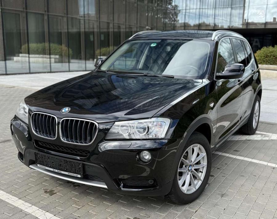 Black BMW X3 2011 in Vilnius, with an engine capacity of 2.00 L and mileage of 198 thousand km for 8800 €, photo 1 on AUTOMOTO.COM.LV