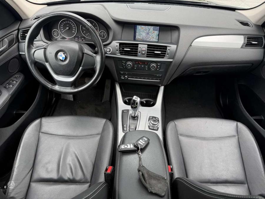 Black BMW X3 2011 in Vilnius, with an engine capacity of 2.00 L and mileage of 198 thousand km for 8800 €, photo 35 on AUTOMOTO.COM.LV