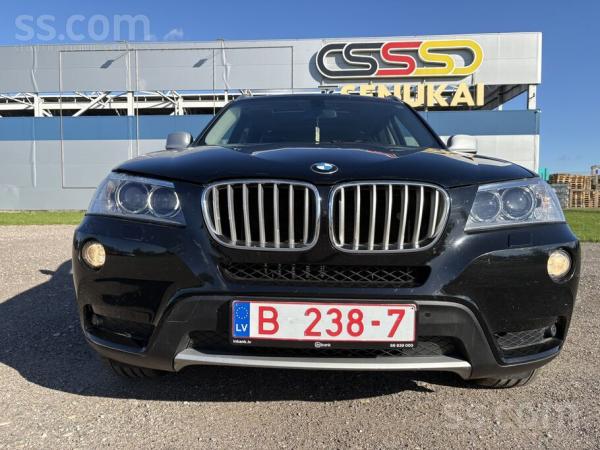 Melns BMW X3 2011 Daugavpils, ar dzinēja tilpumu 2.00 L un nobraukumu 239 tūkst. km par 8950 €, foto 9 vietnē AUTOMOTO.COM.LV