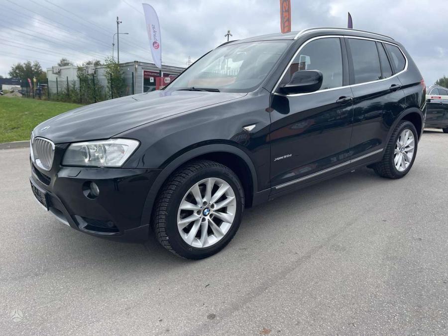 Melns BMW X3 2011 Kauņa, ar dzinēja tilpumu 2.99 L un nobraukumu 300 tūkst. km par 7750 €, foto 3 vietnē AUTOMOTO.COM.LV